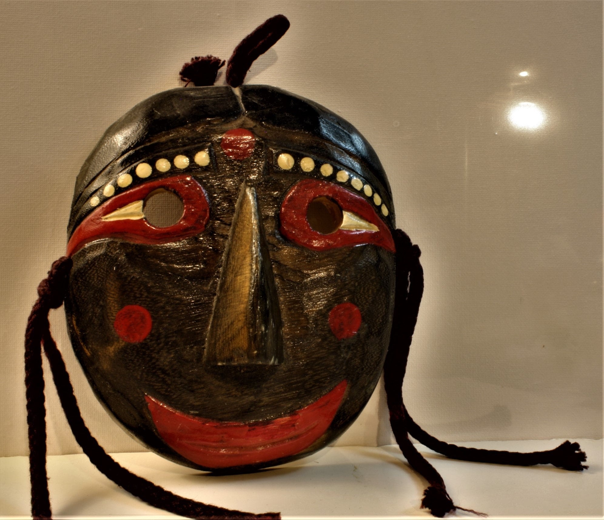 Hand-carved and Painted Wood Mask - Etsy Canada