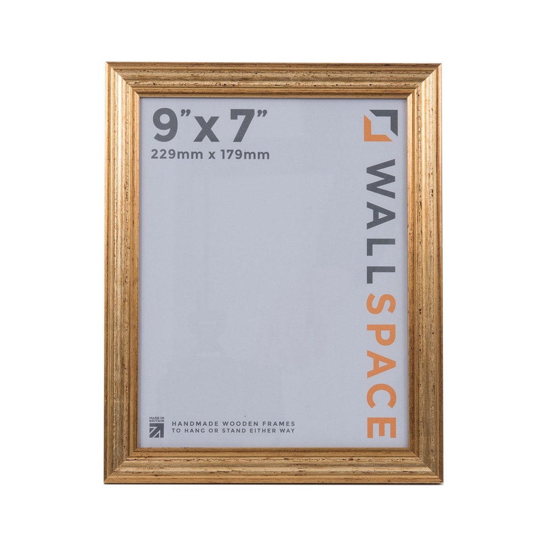 9x7 Gold Frame | 9x7 Gold Photo Frame | 9 x 7 Inch Gold Picture Frames ...