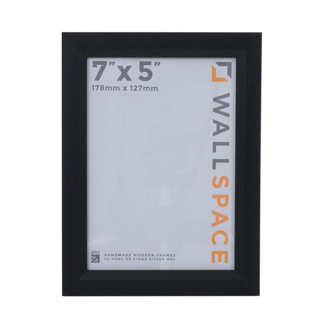 7x5 Black Frame | Bevelled Black Photo Frame 7x5 Inch | 7 X 5 Inch ...