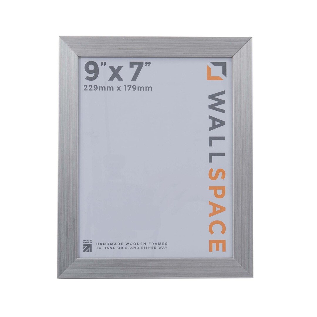 9 x 7 Inch Photo Frame Modern Silver 7x9 Inch Photo Frames With Real ...