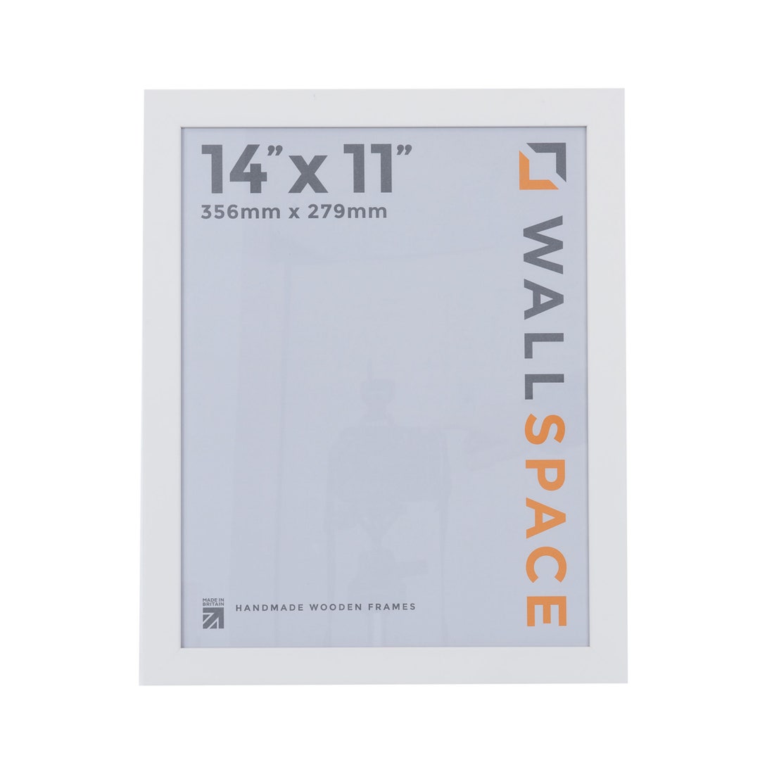14x11 White Frame Wooden 25mm White Picture Frame 14x11 14 X 11 Inch ...