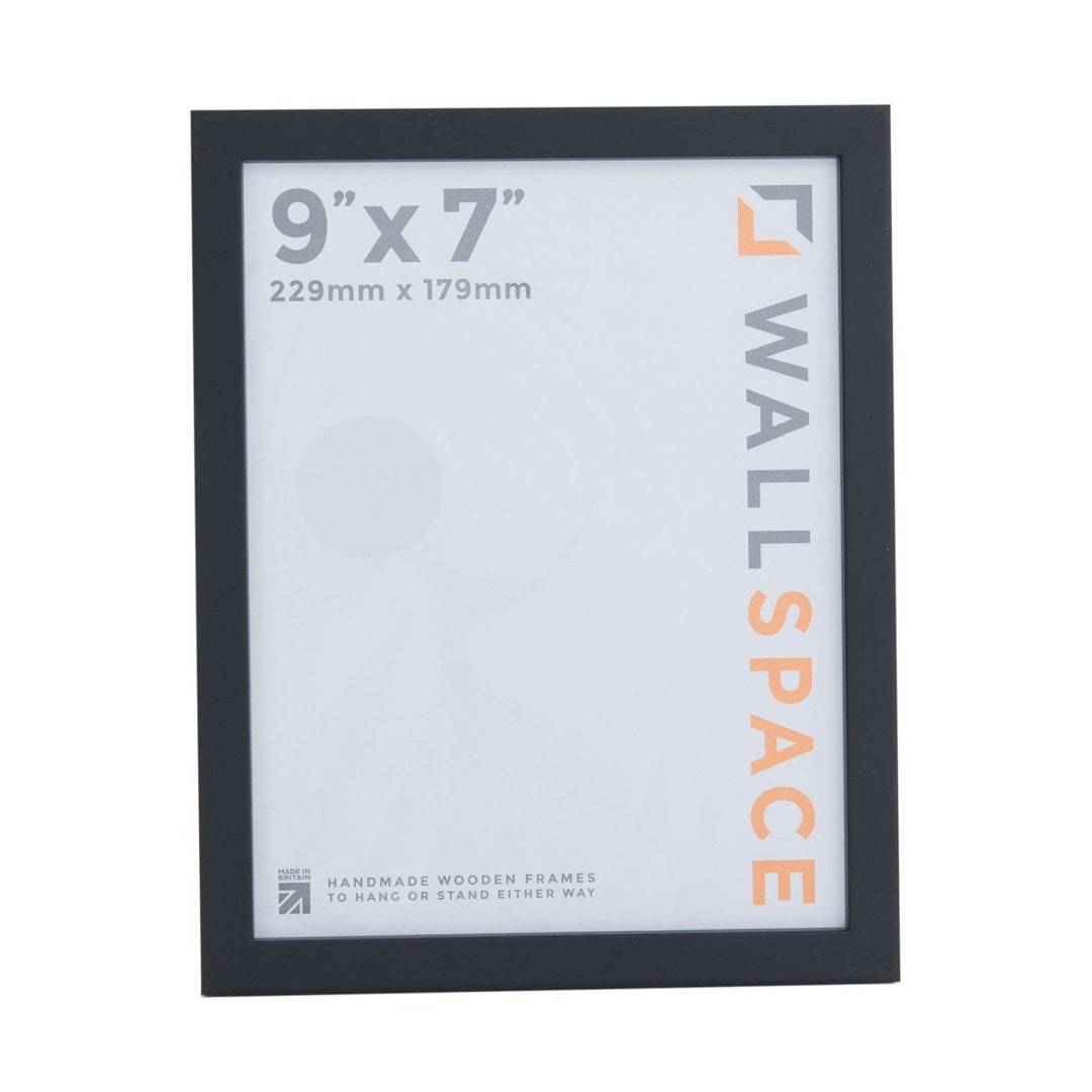 9x7 Thin Black Frame Thin Black Picture Frames 9x7 Inches Natural Wood ...