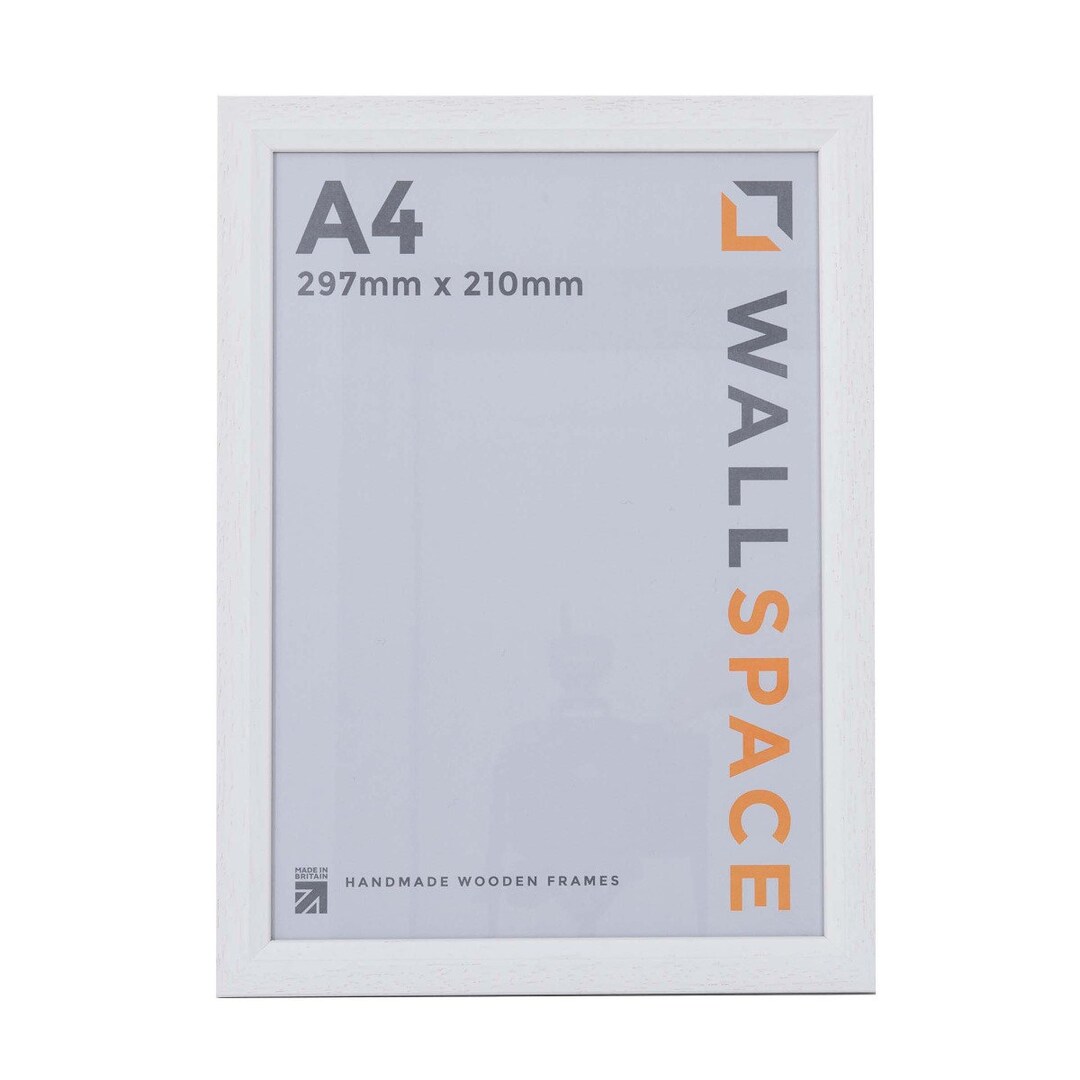 A4 Frame White | Bevelled White A4 Photo Frame to Fit A4 Print / Photo ...
