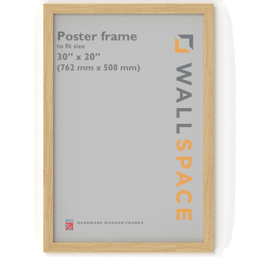 30x20 Solid Oak Poster Frame 30 X 20 Inch Wooden Poster Frame Picture ...