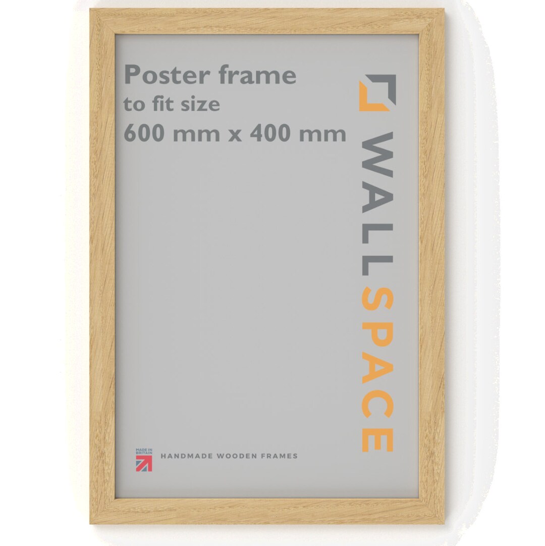 400x600 Solid Oak Poster Frame - 400 x 600 mm Wooden Poster Frame ...