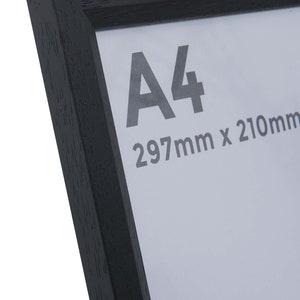 A4 Black Frame | Bevelled A4 Black Picture Frames 297 X 210 | A4 Black ...