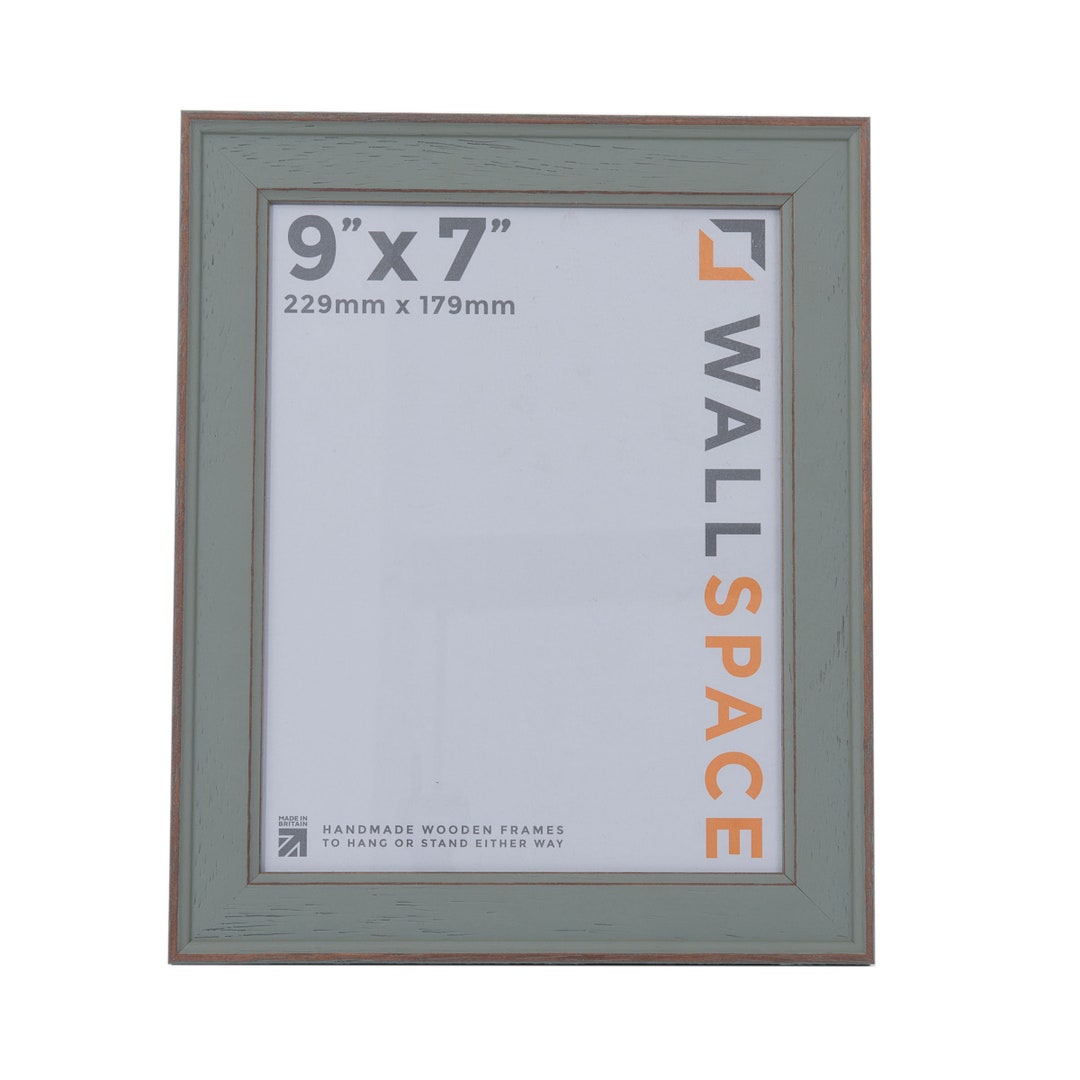 9x7 Green Frame | Green Shabby Chic Photo Frame 9x7 Inches | Real Wood ...