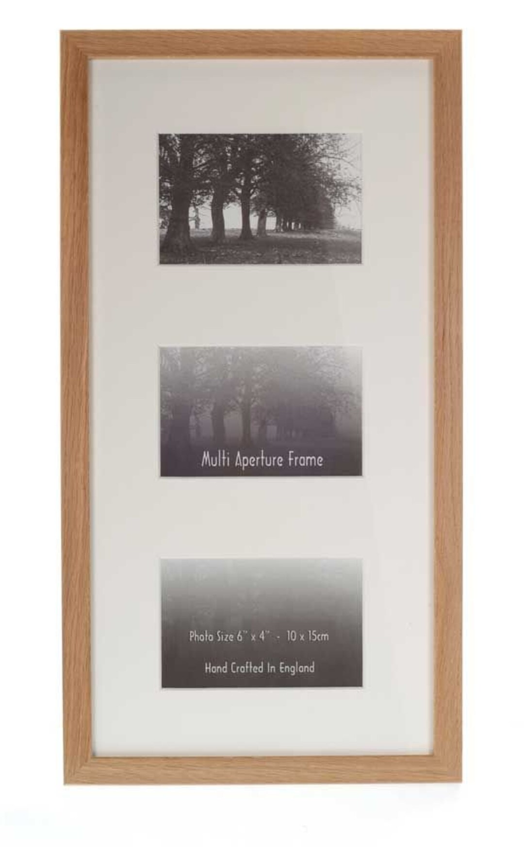Solid Oak Multi Aperture Frame 6x4/7x5 Photos Oak Frame Three Photos ...