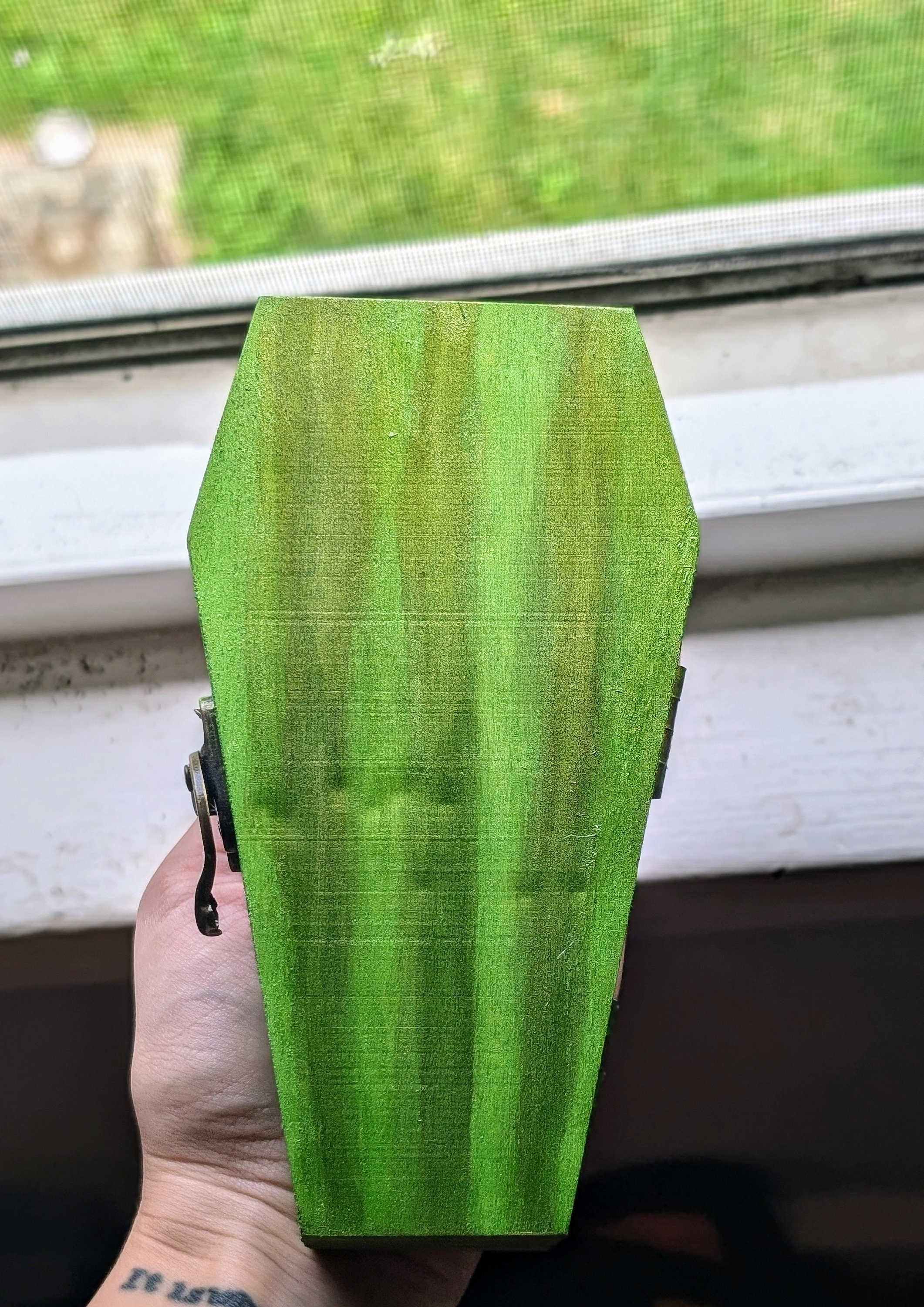 Wooden Coffin Box Watermelon Themed Hand Painted - Etsy