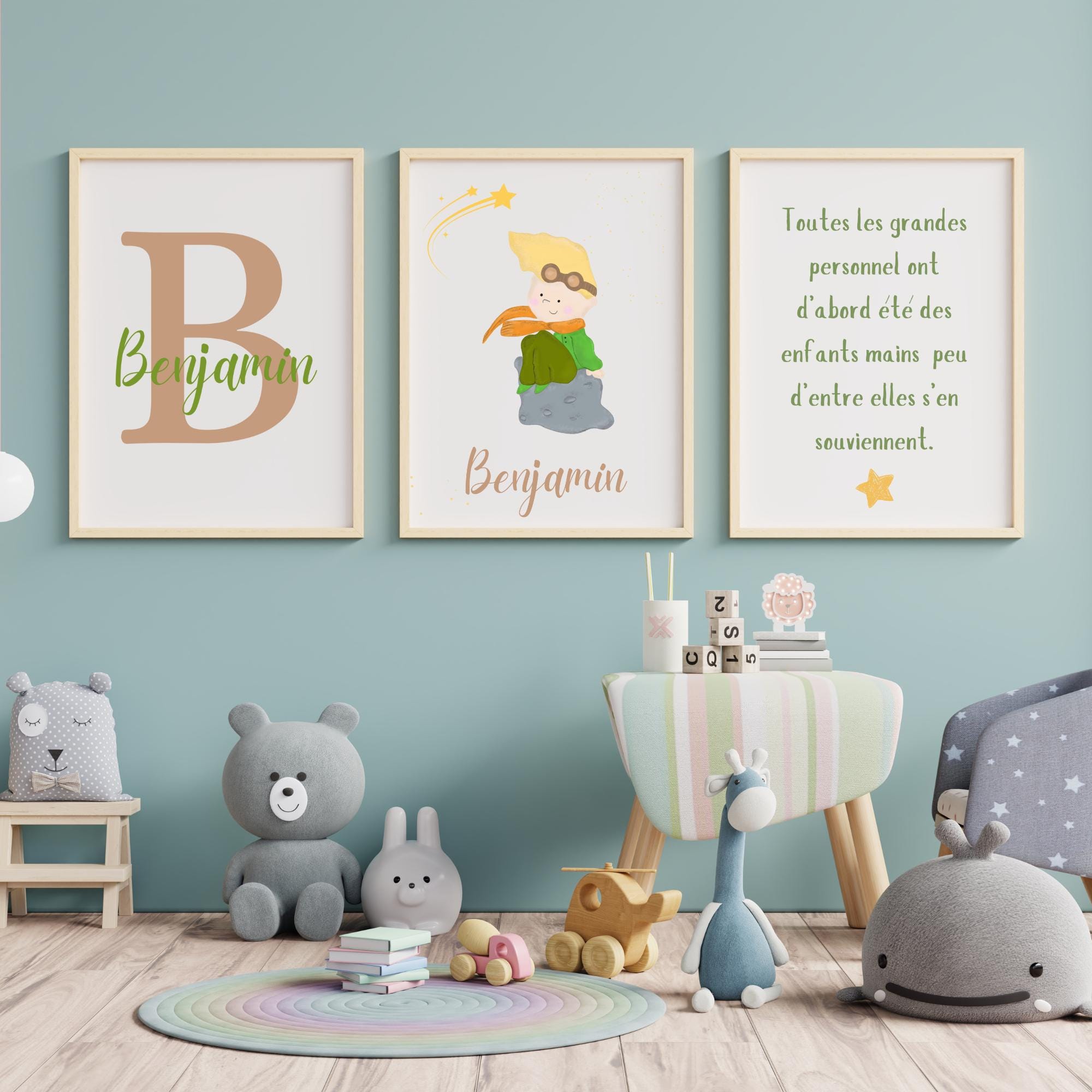 Nursery Prints Wall Decor, the Little Prince Nursery Wall Art Prints ...