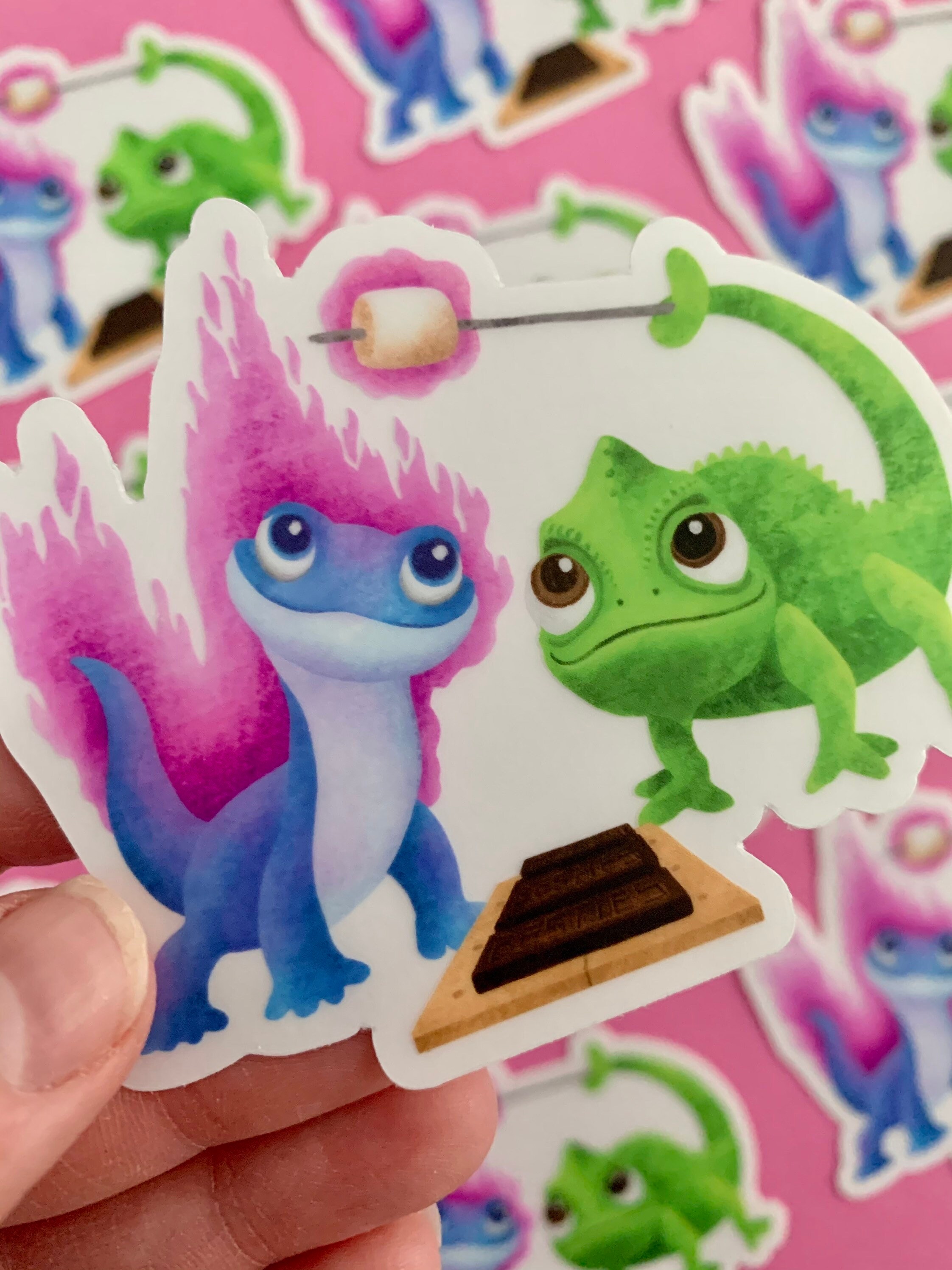 Tangled Sticker Pascal sticker Rapunzel sticker Bruni | Etsy