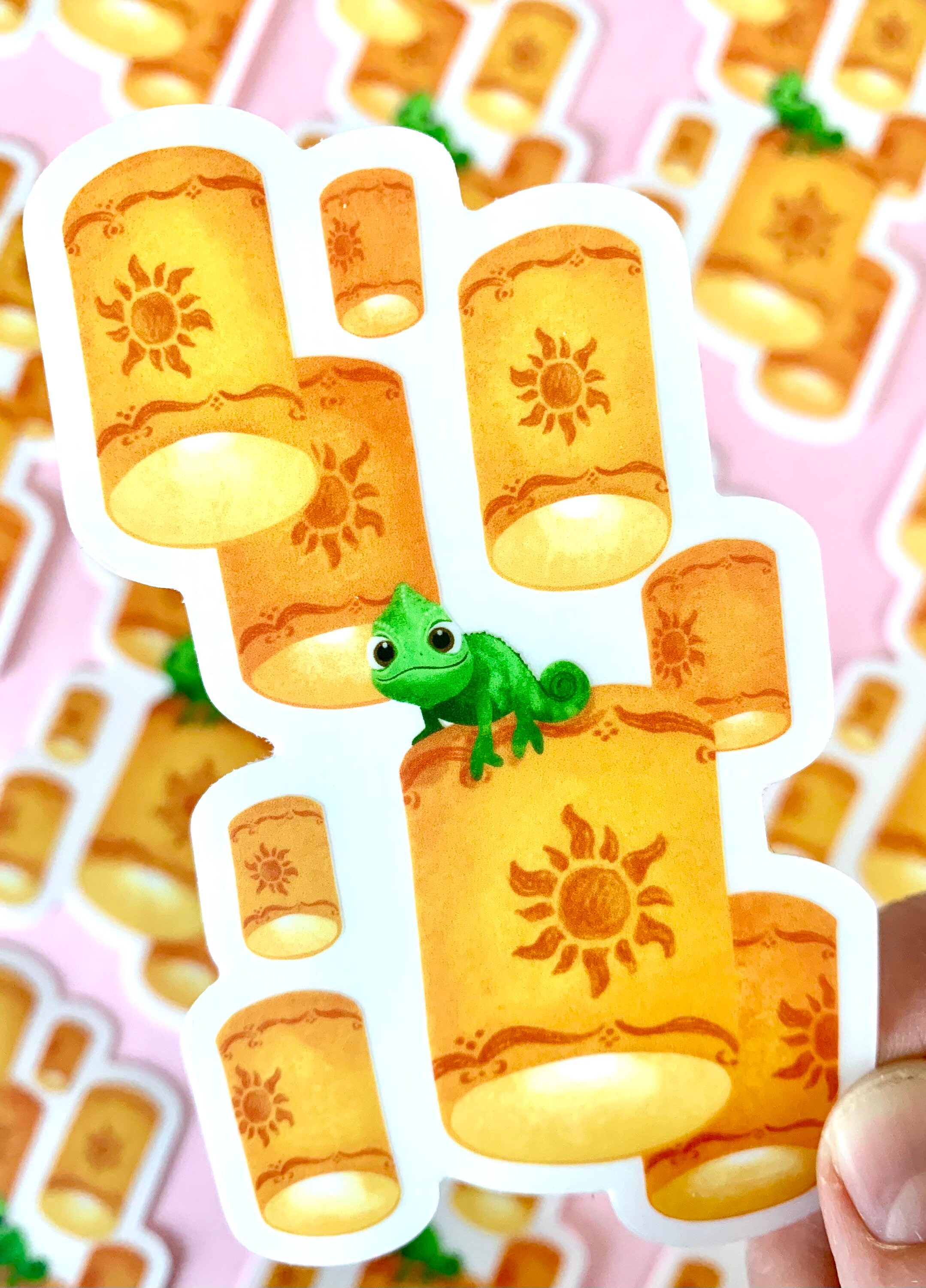 Tangled Sticker Pascal sticker Rapunzel sticker Tangled | Etsy