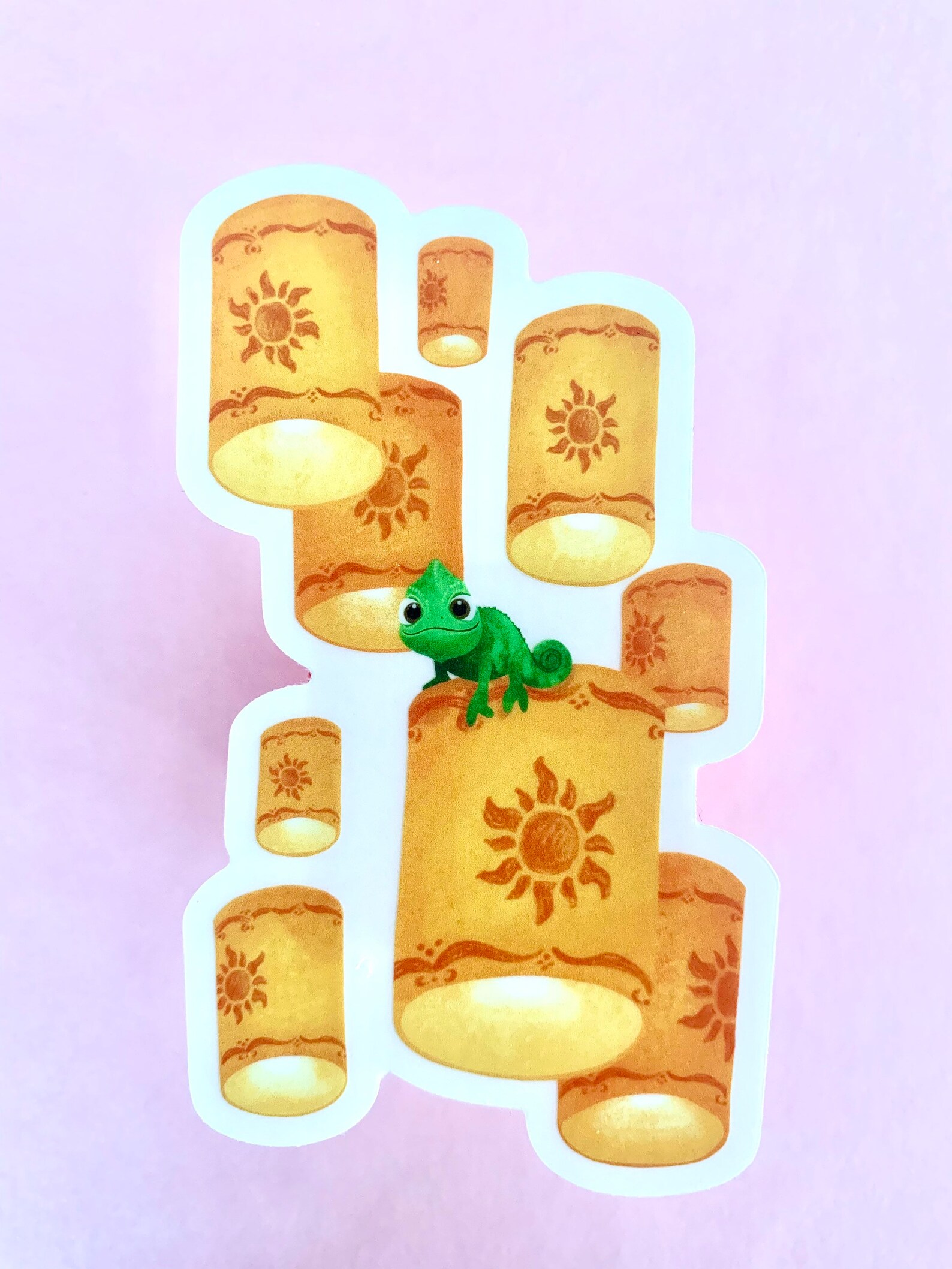 Tangled Sticker Pascal sticker Rapunzel sticker Tangled | Etsy