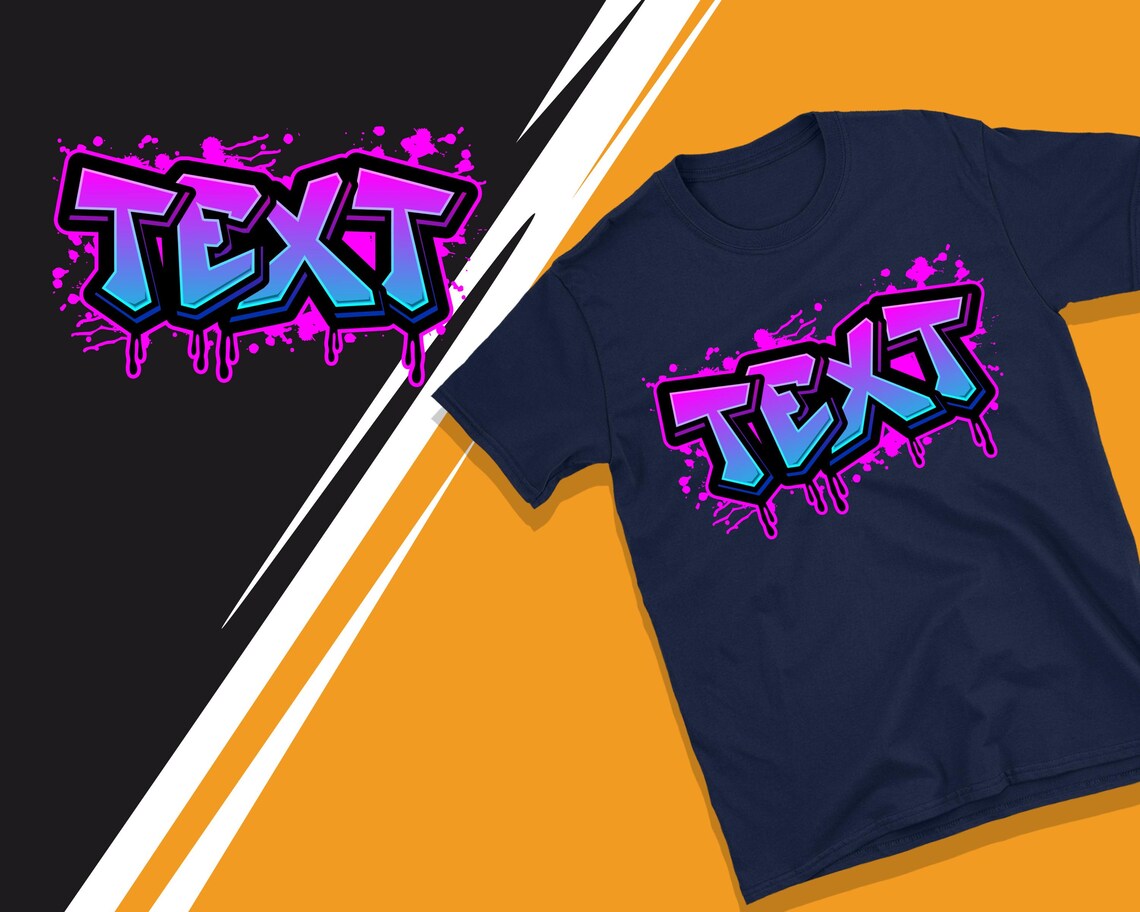 Custom Graffiti Text or Name, Street Art Style Word, Graffiti Text Logo ...