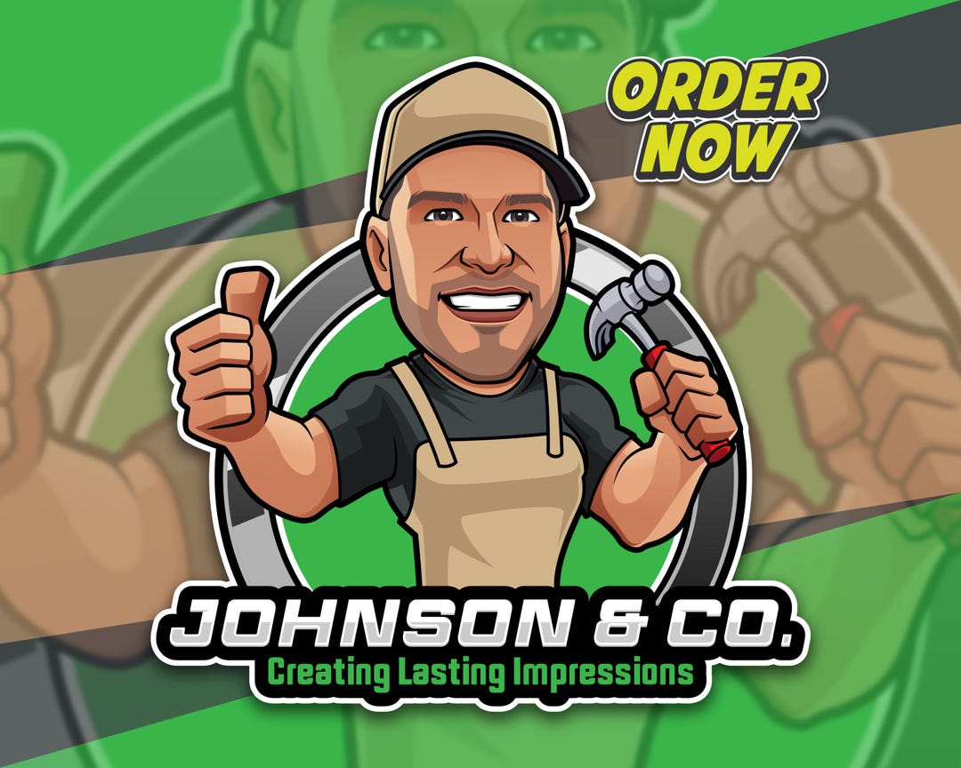 Cartoon Logo Custom, Unique Mascot Logo Maker, Cartoon Caricature ...