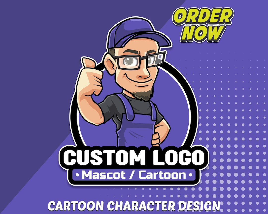 Custom Mascot Logo Design, Modern Cartoon Logo Creator, Cartoon ...
