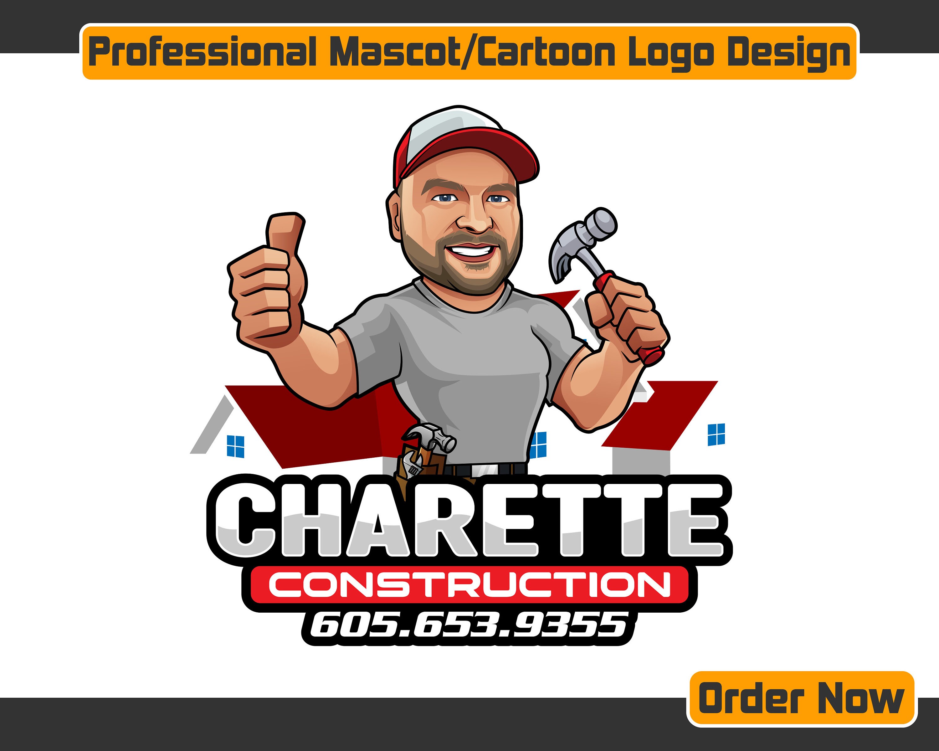 Custom Professional Mascot Logo, Unique Cartoon Logo Maker, Cartoon ...