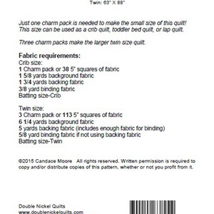 Streamers Digital Download Charm Pack or Scrap Quilt Pattern #DNQ-124 ...