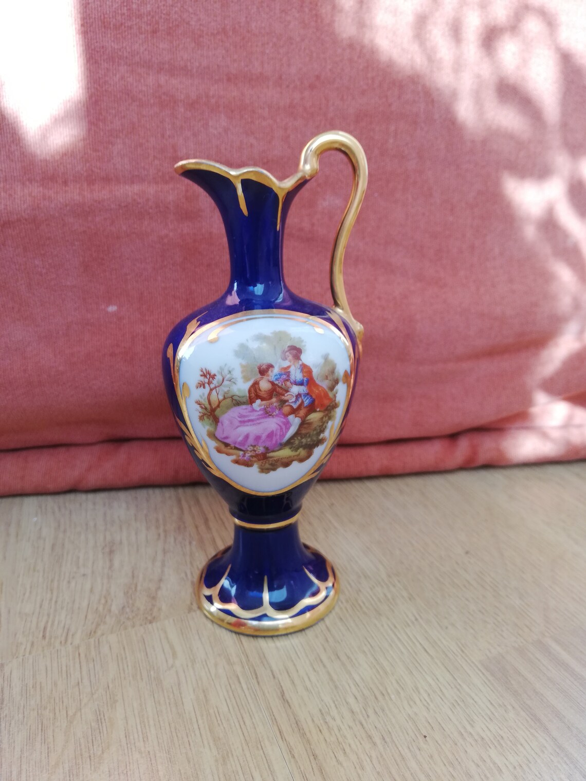 Limoges Porcelain Miniature Pitcher Decorated With Gallant Scenes ...