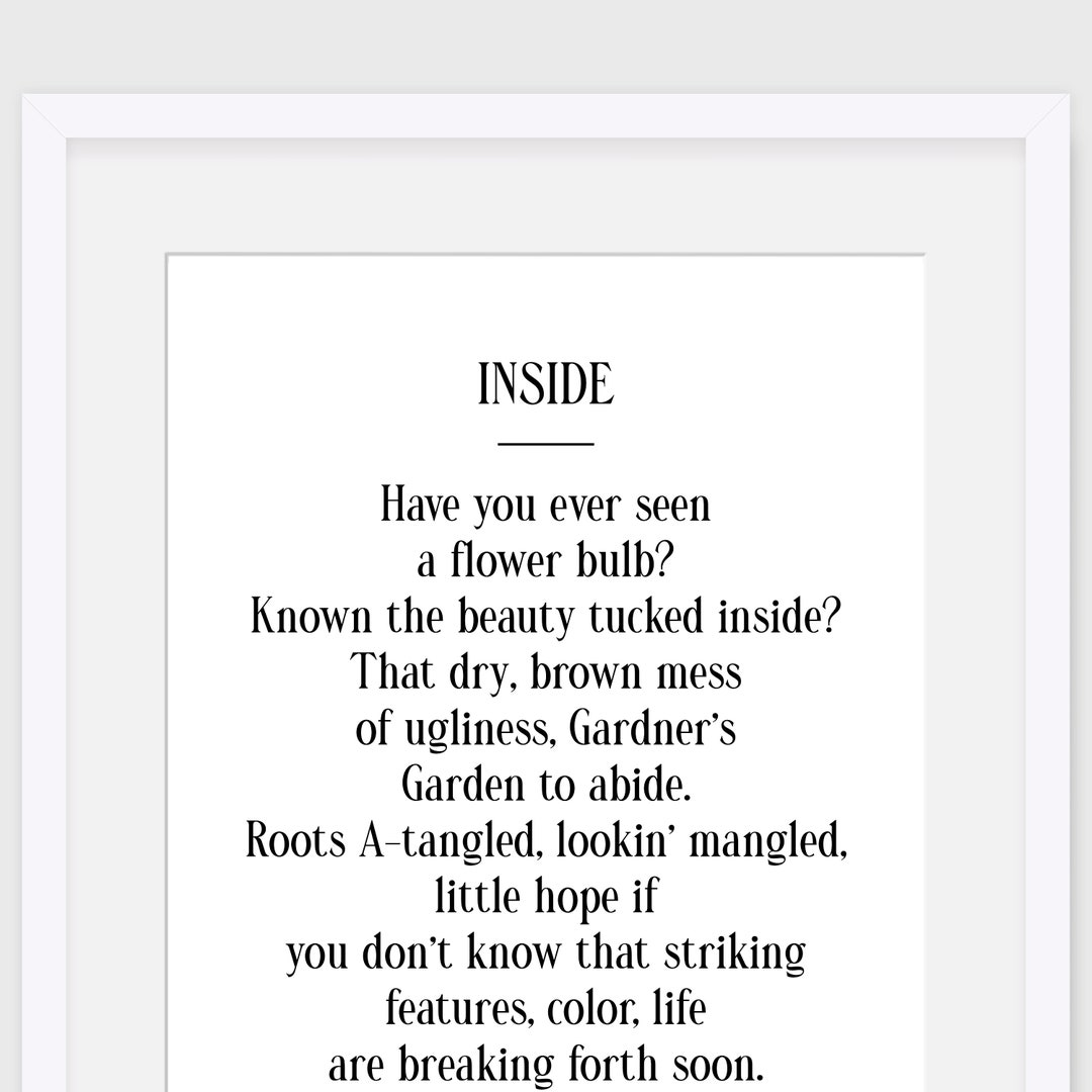 Christian Wall Art, Inside Poem, Christian Poetry, Printable Art ...