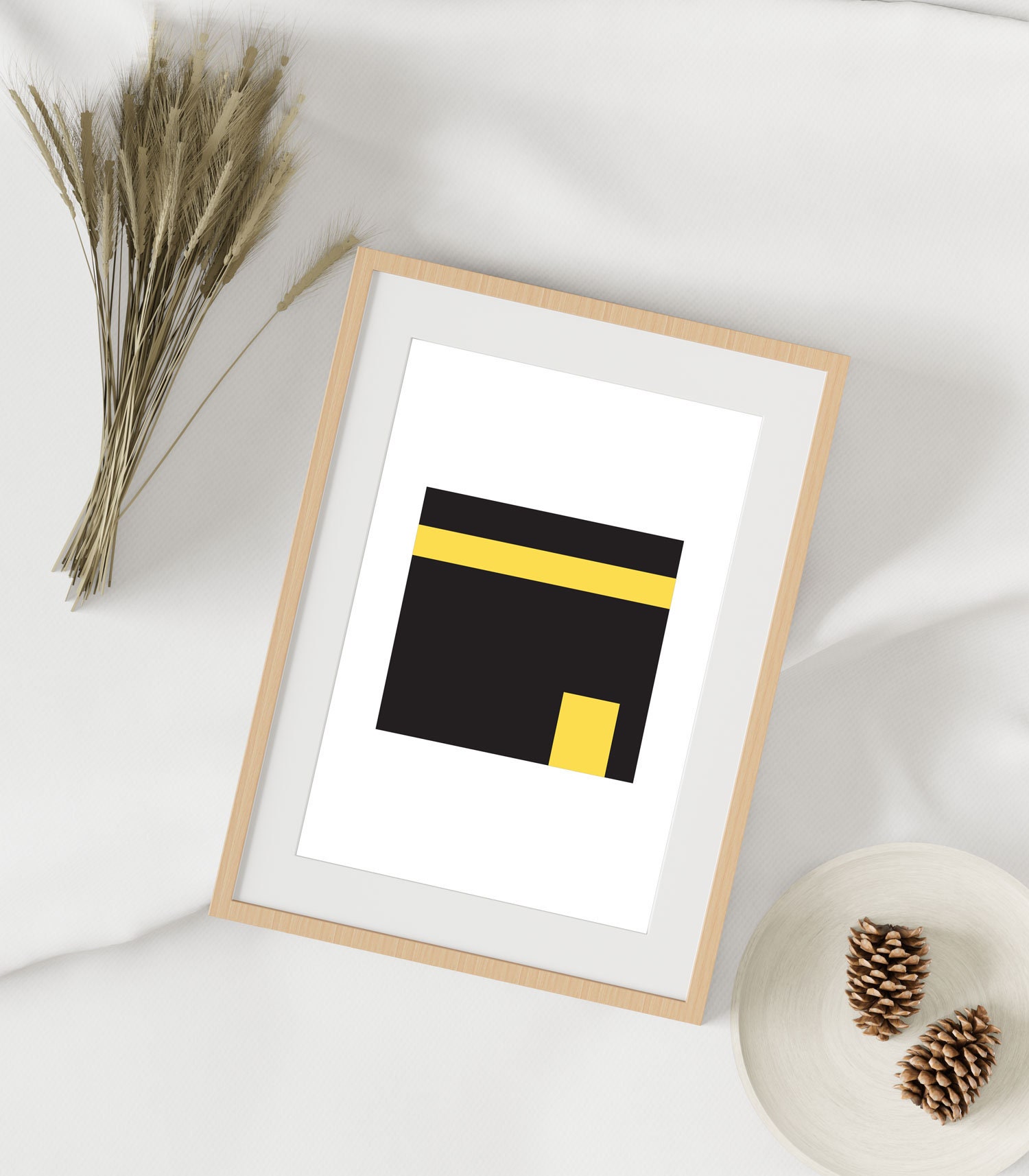 Minimalist Art Print of Holy Kaba, Wall Decor, Modern Art Poster ...