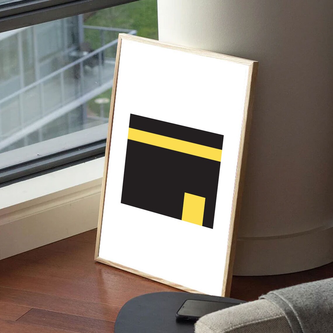 Minimalist Art Print of Holy Kaba, Wall Decor, Modern Art Poster ...