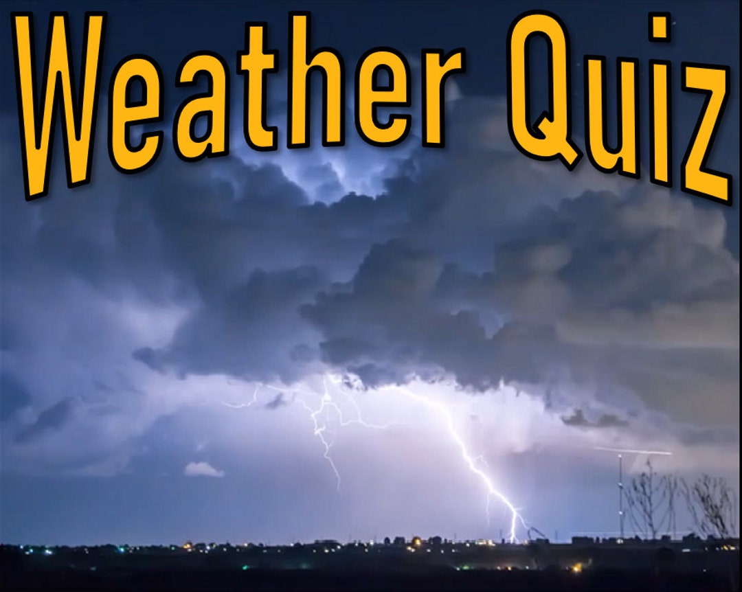 Weather Themed Pub Quiz, Trivia Quiz, Virtual Screen-share Presentation ...