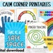 Calm Corner Wall Art, Beach Themed Prints, Classroom Printable ...