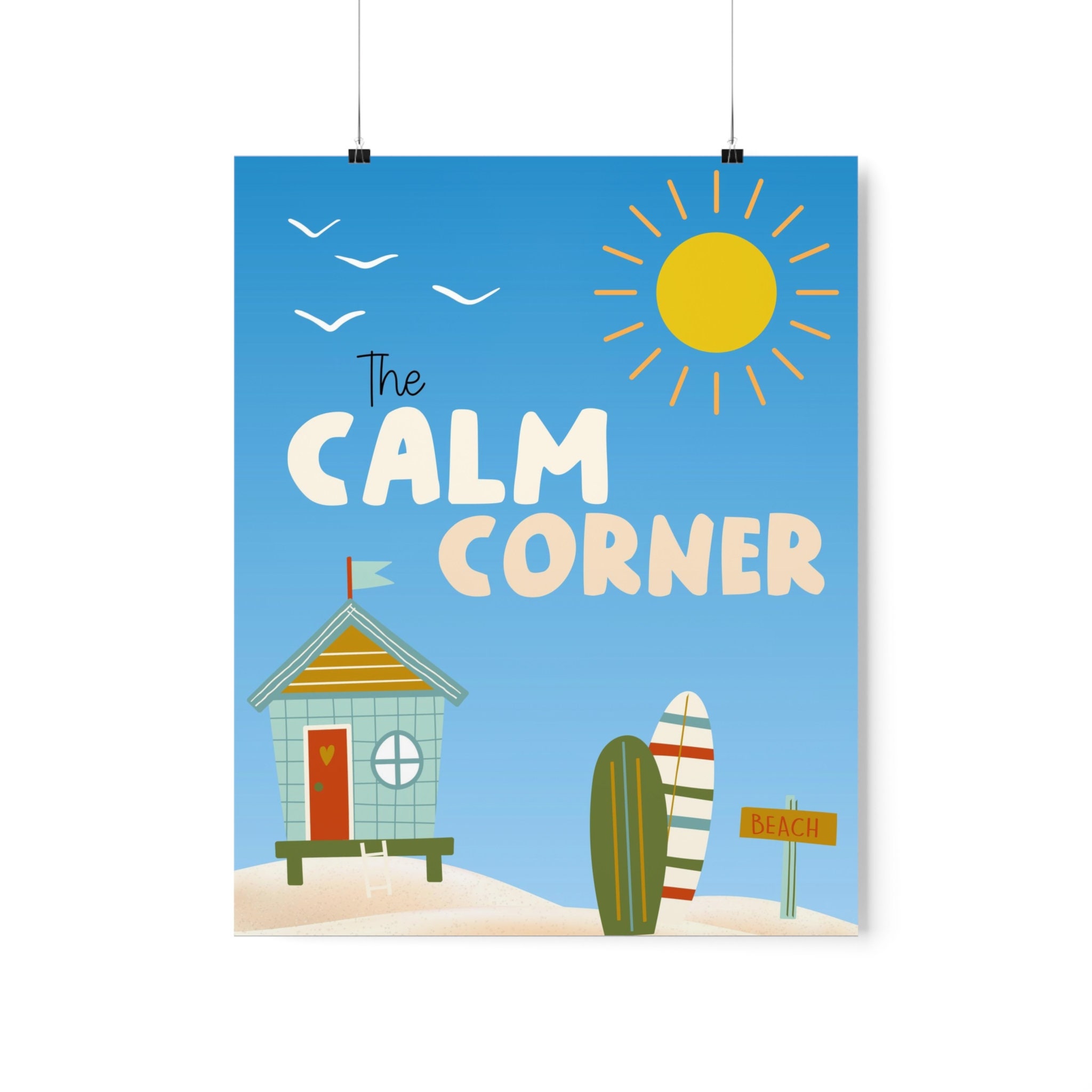 The Calm Corner Poster, Multiple Sizes, Calming Corner, Counselor Decor ...