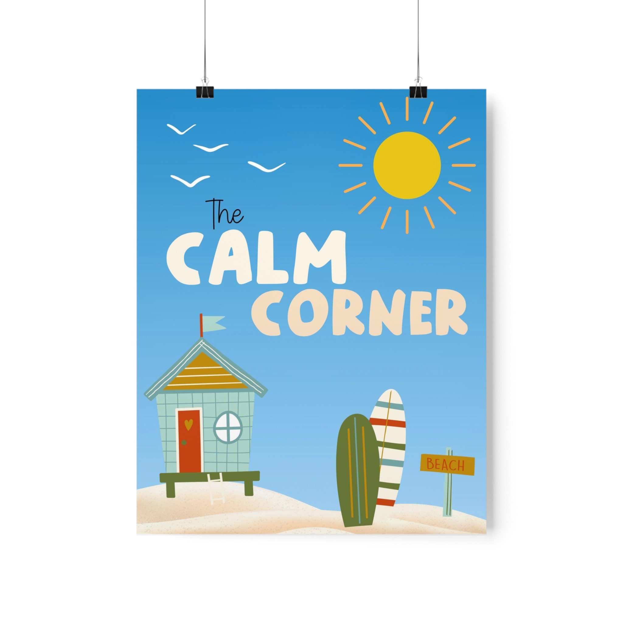 The Calm Corner Poster, Multiple Sizes, Calming Corner, Counselor Decor ...