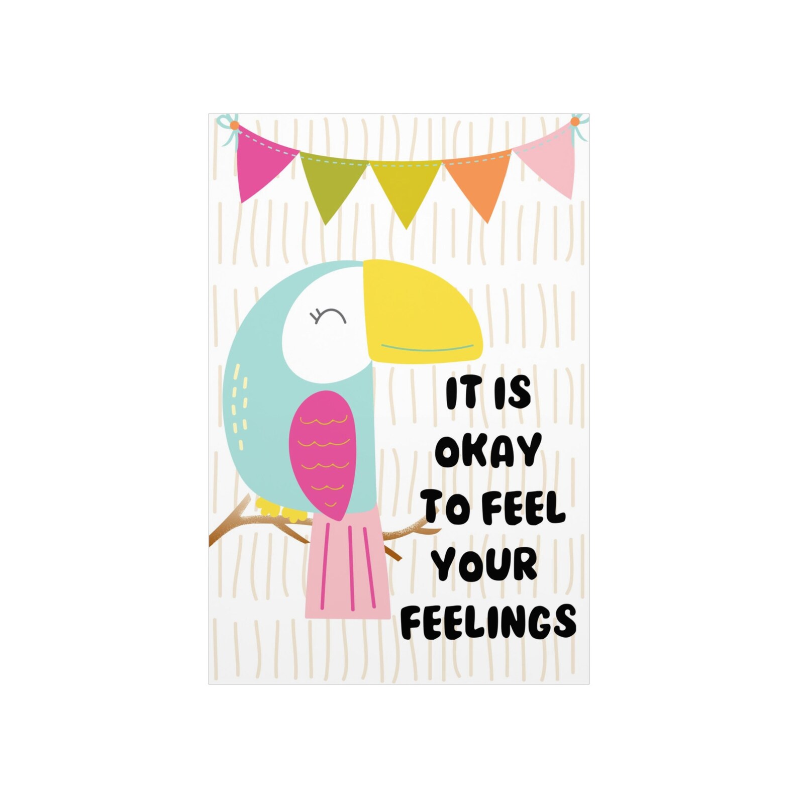 Tropical Positive Affirmation Poster, Multiple Sizes, Calming Corner ...
