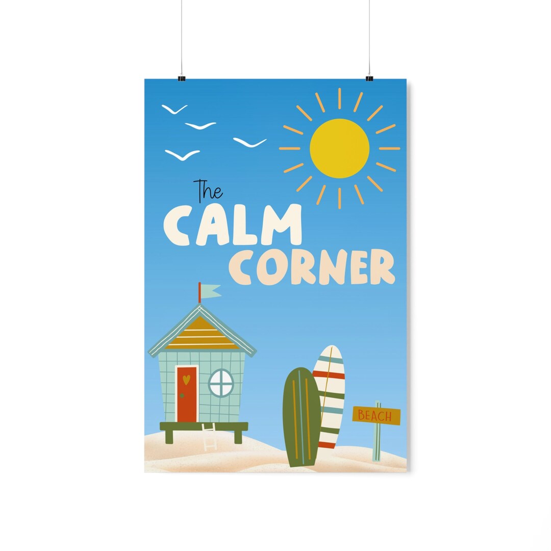 The Calm Corner Poster, Multiple Sizes, Calming Corner, Counselor Decor ...