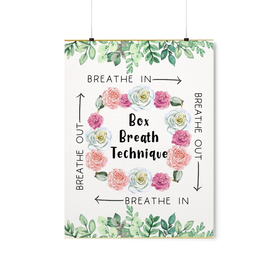 Floral Coping Strategies Poster, Multiple Sizes, Calming Corner ...