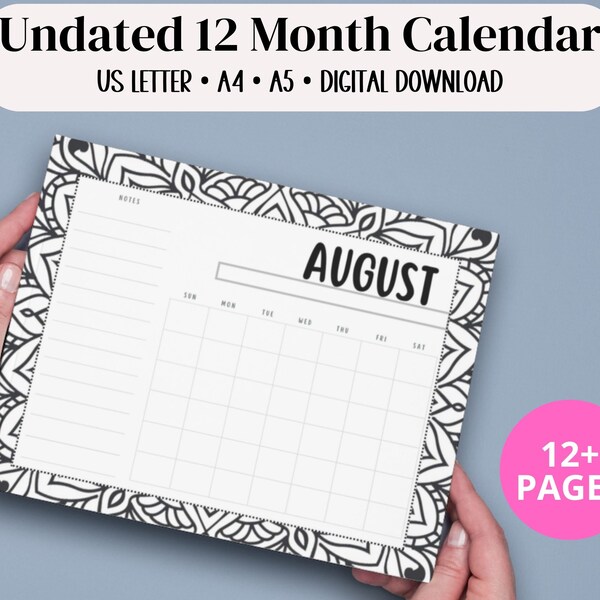 Monthly Workout Coloring Pages - Etsy