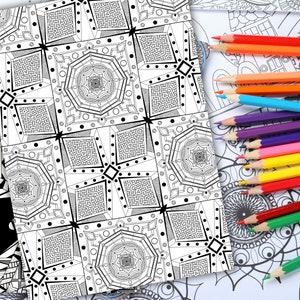 Mandala Coloring Pages, Anxiety Relief Art Therapy, Calm Corner ...
