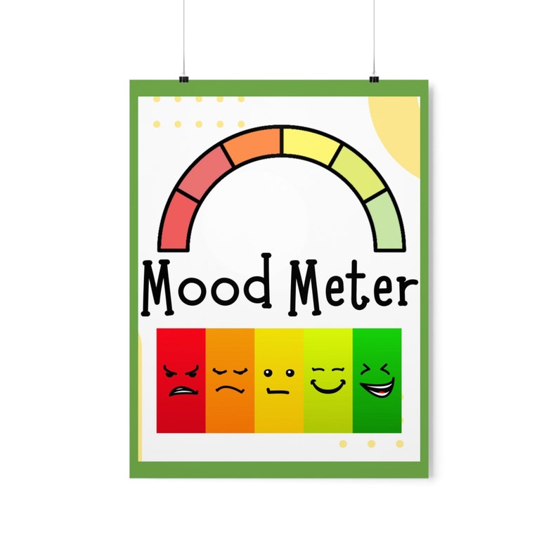 Mood Meter Poster, Multiple Sizes, Calming Corner, Counselor Decor ...