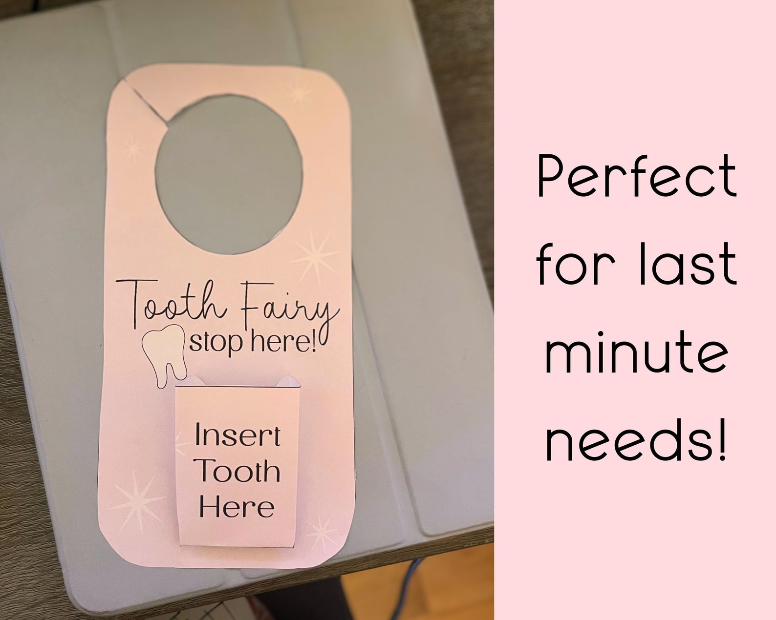 Tooth Fairy Stop Door Hanger Printable (PDF, SVG, PNG) - Etsy