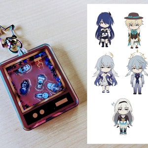 Honkai Star Rail Penacony Vending Machine Acrylic Keychain, With ...