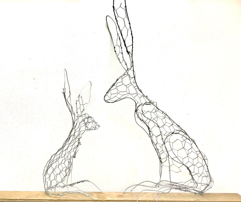 Wire Hare Sculpture DIY Instructions: Illustrated PDF Guide (digital ...