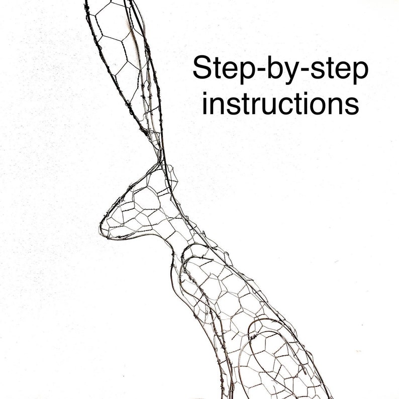 Make Your Own Wire Hare Sculpture PDF Illustrated Step-by-step ...