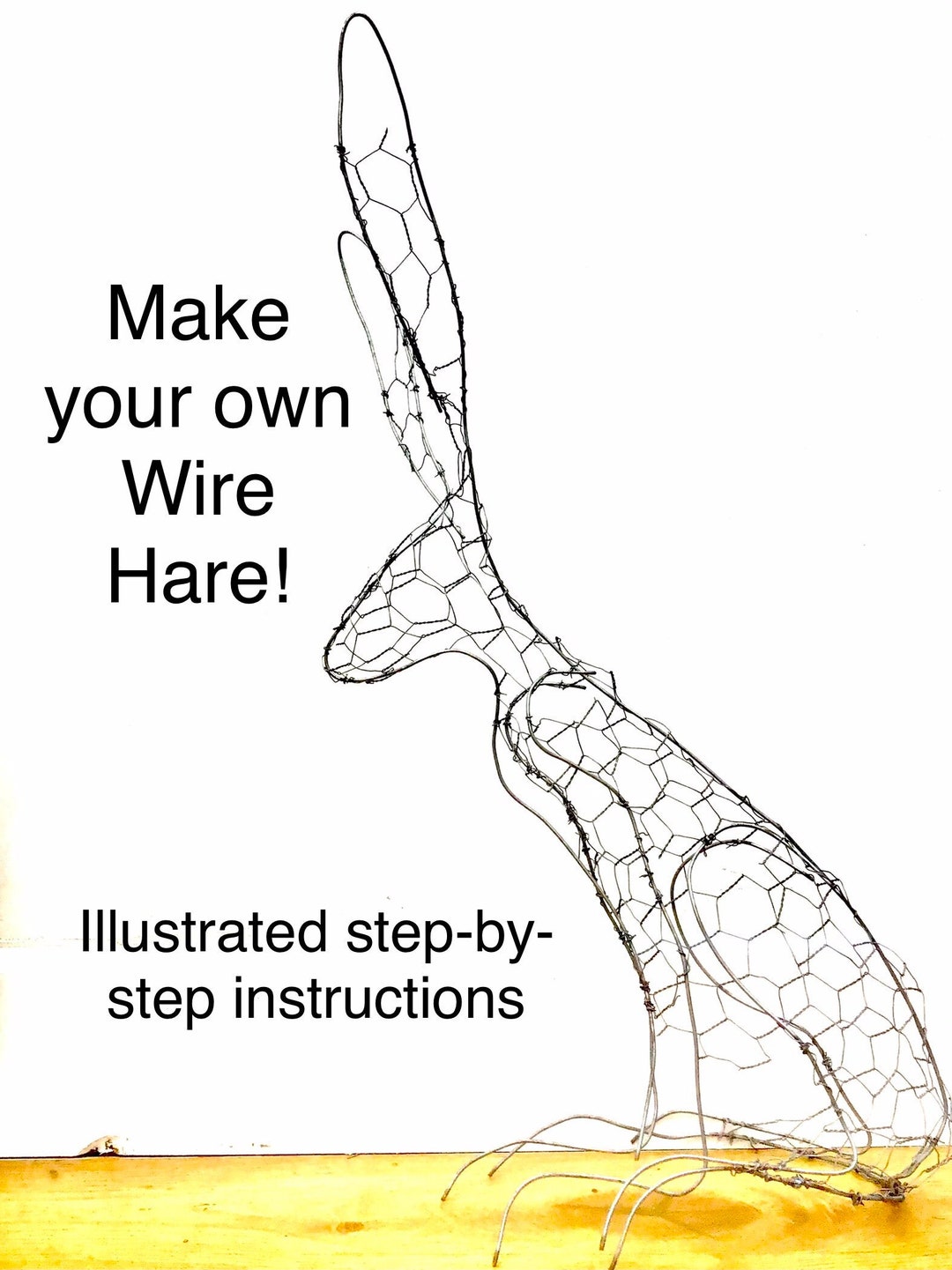 Wire Hare Sculpture DIY Instructions: Illustrated PDF Guide (digital ...