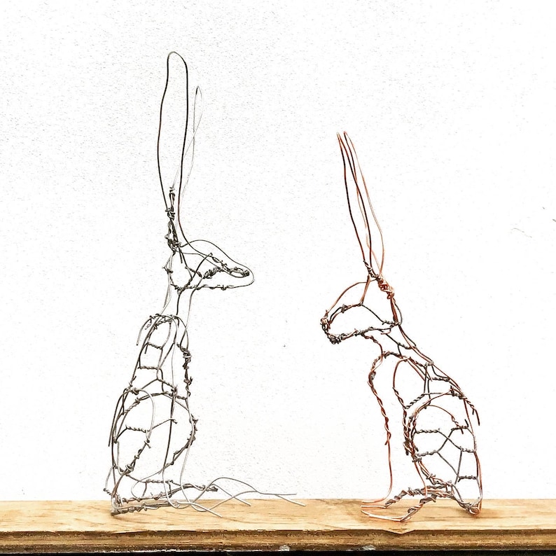 Wire Hare Sculpture DIY Instructions: Illustrated PDF Guide (digital ...