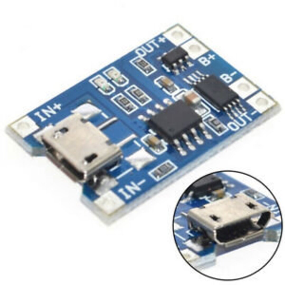 TP4056 - Lithium-ion Battery Charger Module - With Protection: Pack of ...