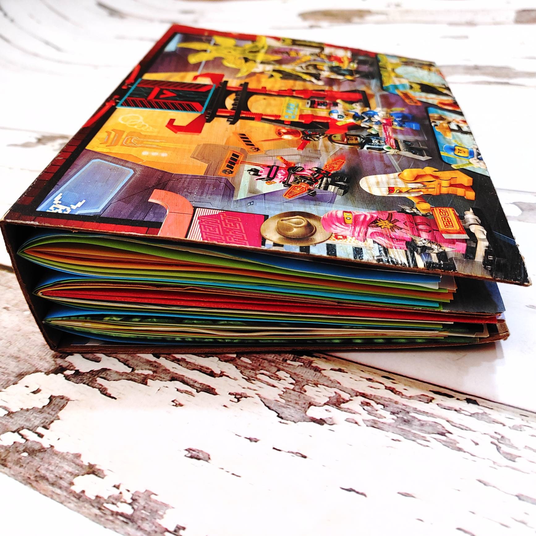 Handmade Journal Junk Journal Kids Journal Bright Journal | Etsy