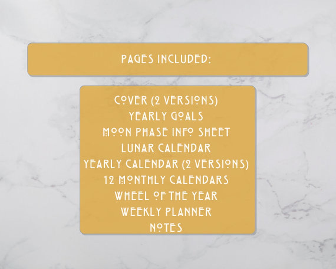 Witchy Planner Celestial Planner Printable Planner | Etsy