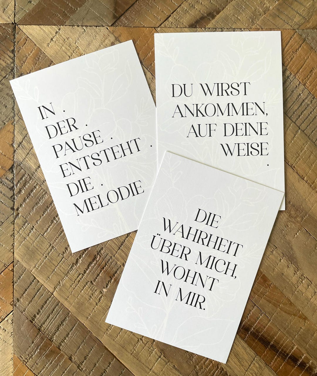 3-card Bundle, 3 Typo Cards, Greeting Cards, A6 Card, Statement, Typo ...