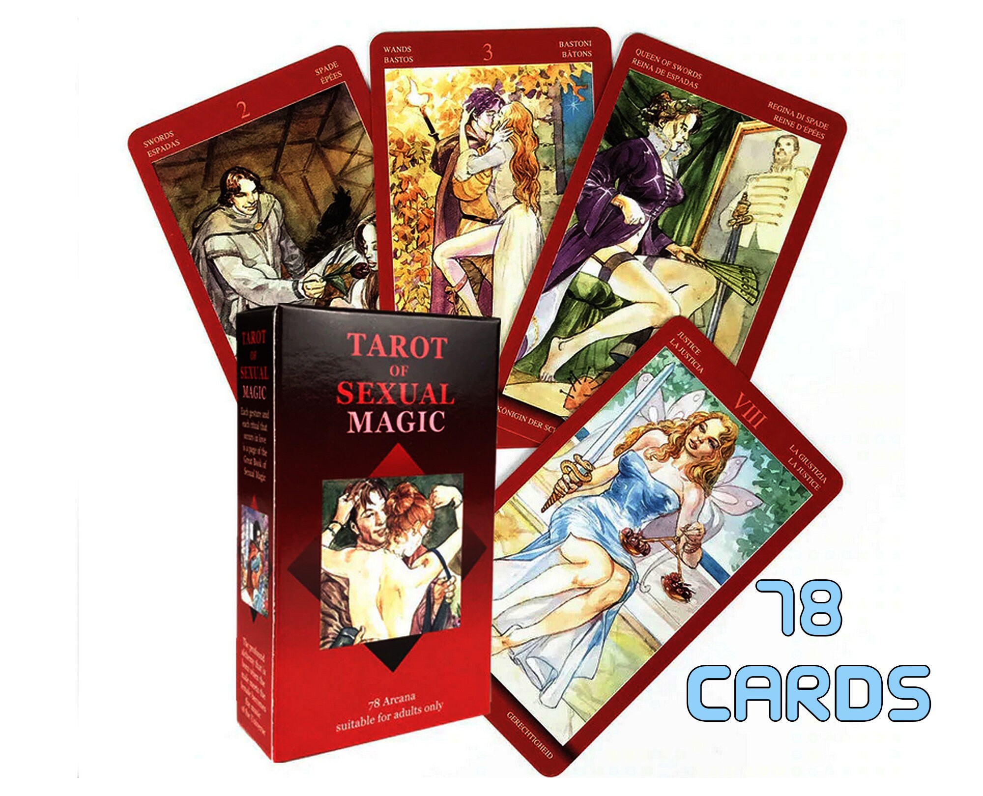 Tarot Of Sexual Magic Tarot Deck 78pcs Tarot Cards Etsy