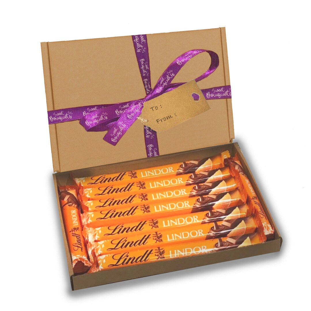 Lindt Lindor Orange Chocolate Selection Box, Chocolate Hamper, Gifts ...