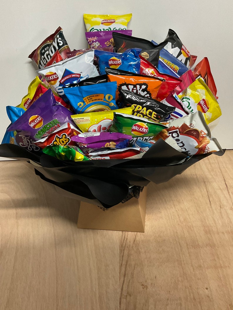 Retro Crisps Savoury Crisp Bouquet Crisps Gift Hamper Pub - Etsy India