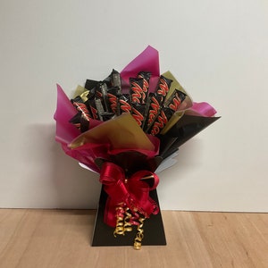 Mars Bar Chocolate Bouquet, Mars Bar Selection Box, Chocolate Hamper ...